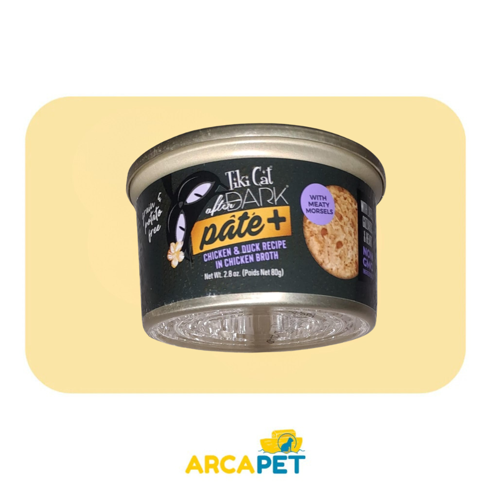 Lata Tiki Cat After Dark Pate Chicken y Duck 80 Gr – Arca Pet chile